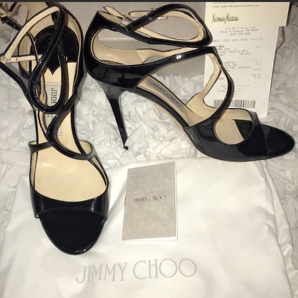 Jimmy Choo | Shoes | Jimmy Choo Ivette Patent Leather Strappy Sandals ...